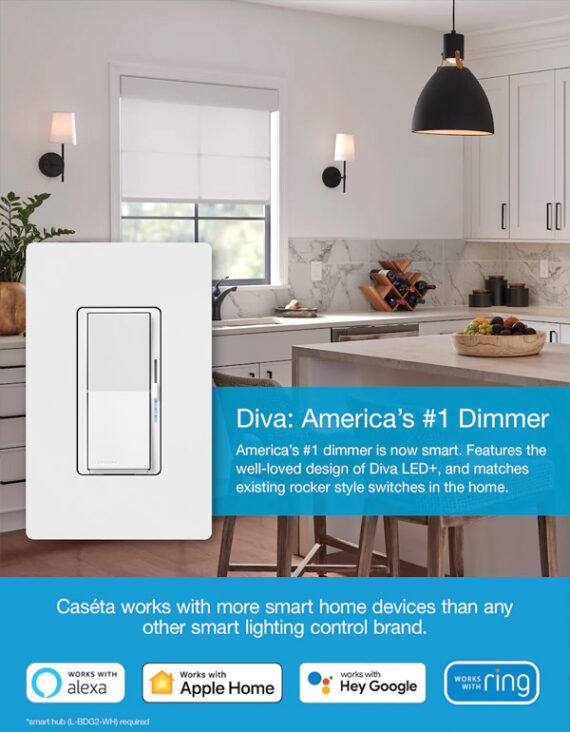 Lutron Caseta Diva Smart Dimmer Switch Lutron Caseta Diva Smart Dimmer Switch